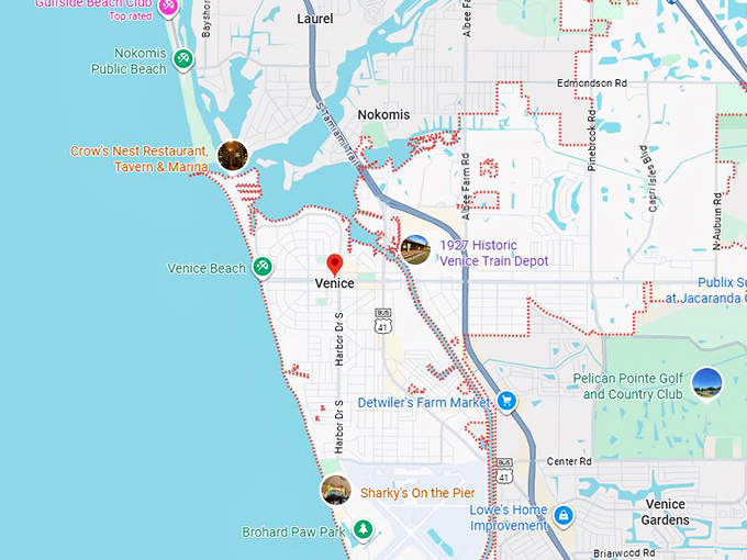 16. venice fl map
