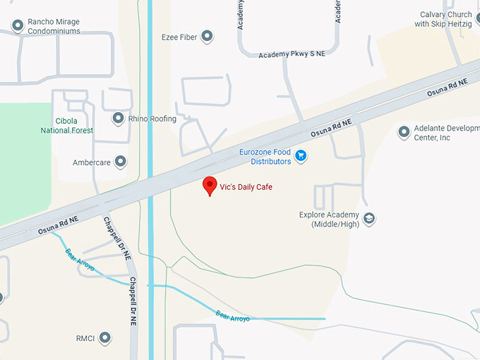 16. vic's daily cafe map