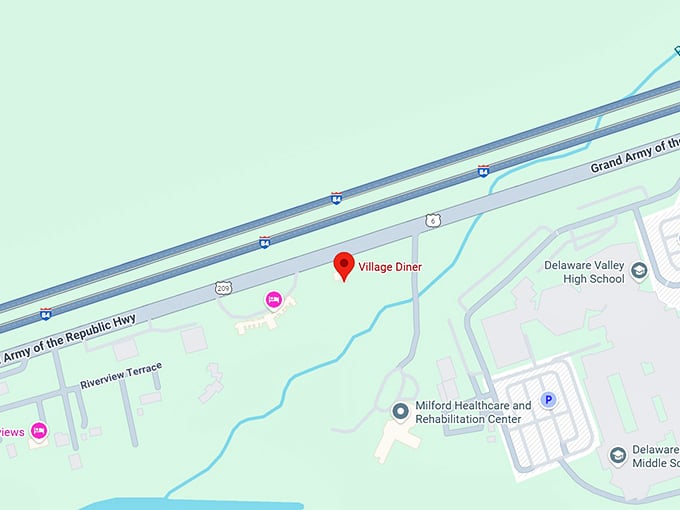 16. village diner map