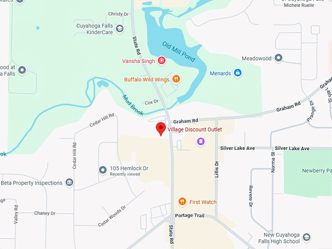 16. village discount outlet map