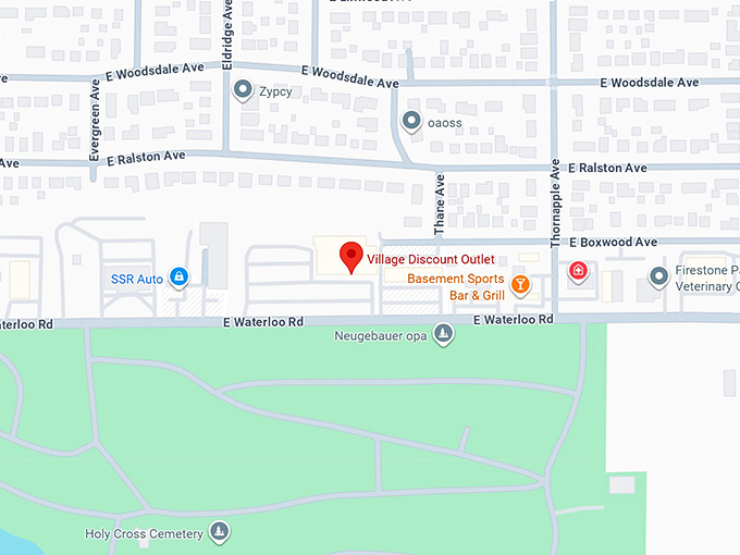 16. village discount outlet map