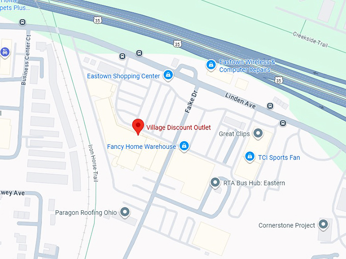 16. village discount outlet map