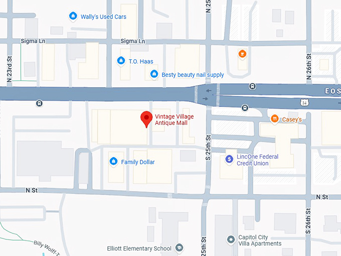 16. vintage village antique mall map