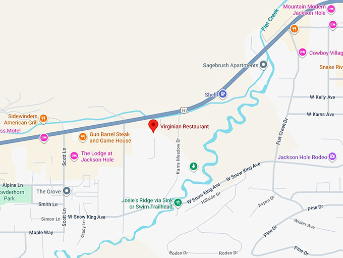 16. virginian restaurant map