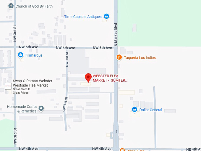 16. webster flea market sumter county farmers market map