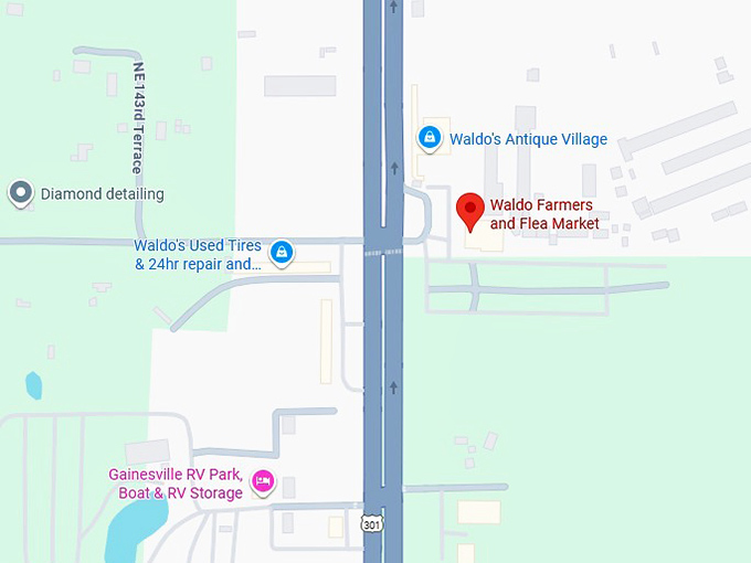 16. waldo farmers and flea market map