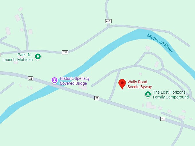 16. wally road scenic byway map