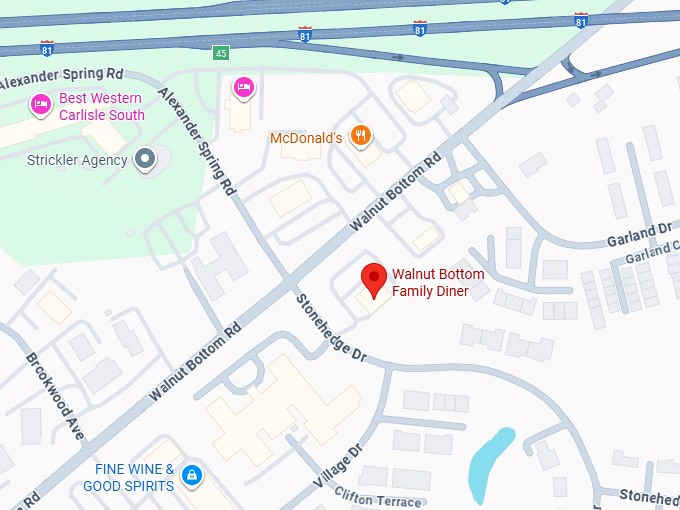 16. walnut bottom family diner map