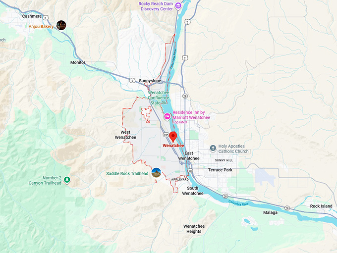 16. wenatchee map