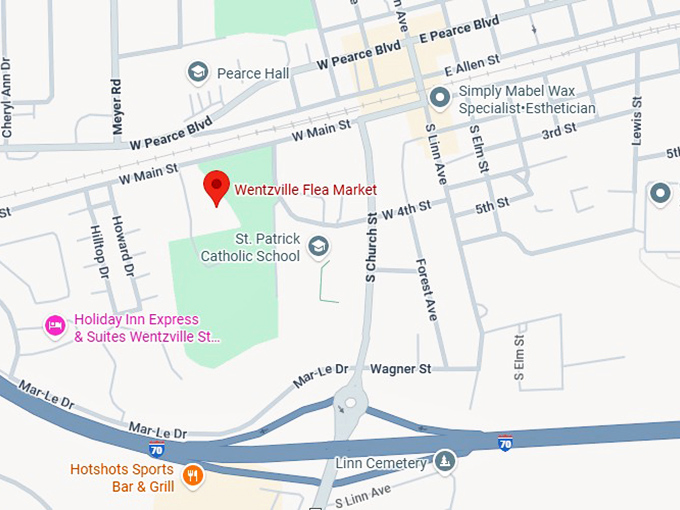 16. wentzville flea market map