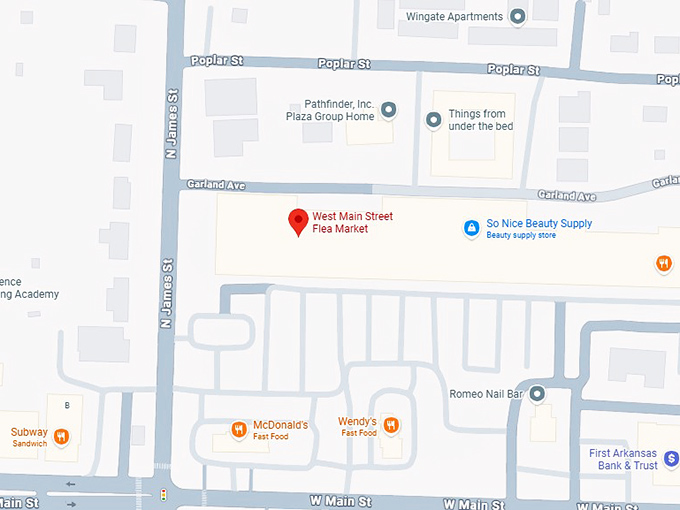 16. west main street flea market map