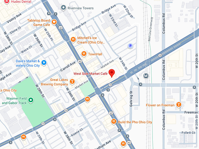 16. west side market café map