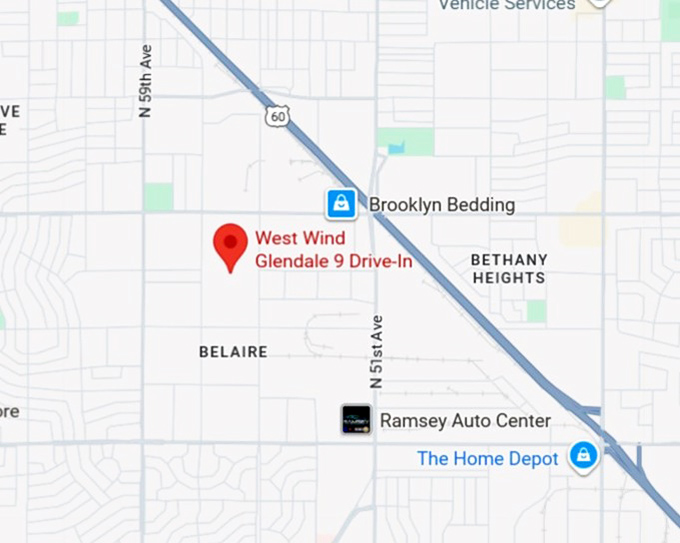 16. west wind glendale 9 drive in map