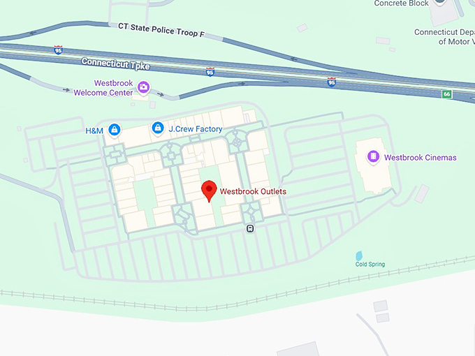 16. westbrook outlets map