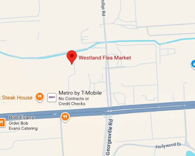 16. westland flea market map