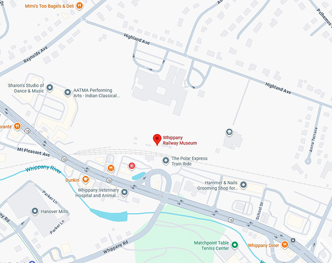 16. whippany railway museum map