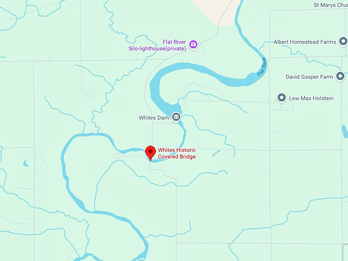 16. whites historic covered bridge map