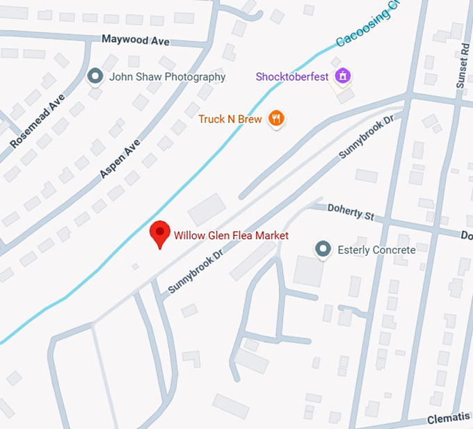 16. willow glen flea market map