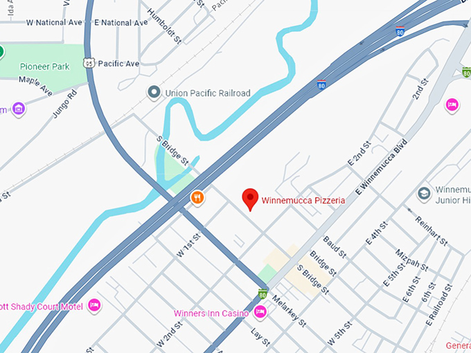 16. winnemucca pizzeria map