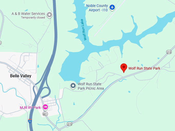 16. wolf run state park map