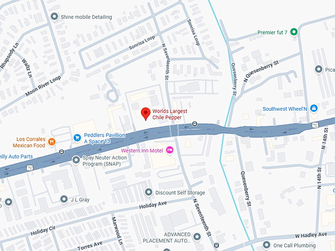 16. worlds largest chile pepper map