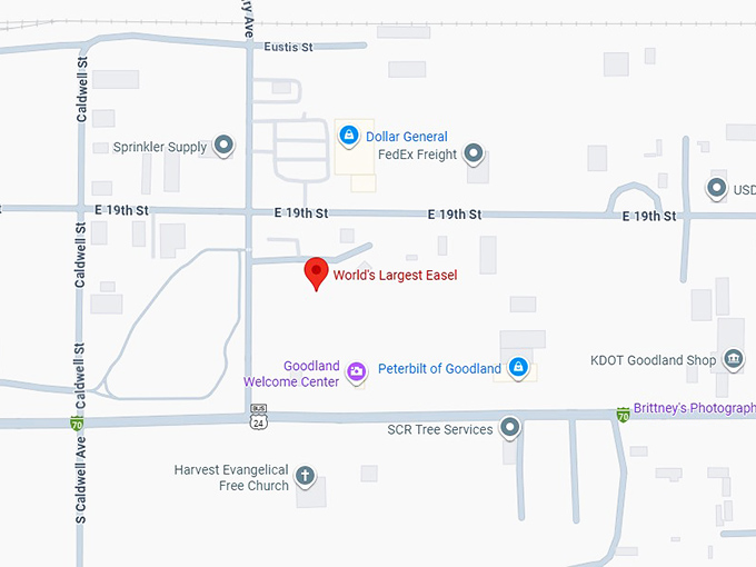 16. world's largest easel map