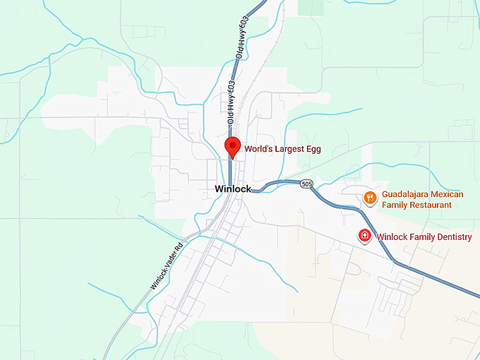 16. world's largest egg map