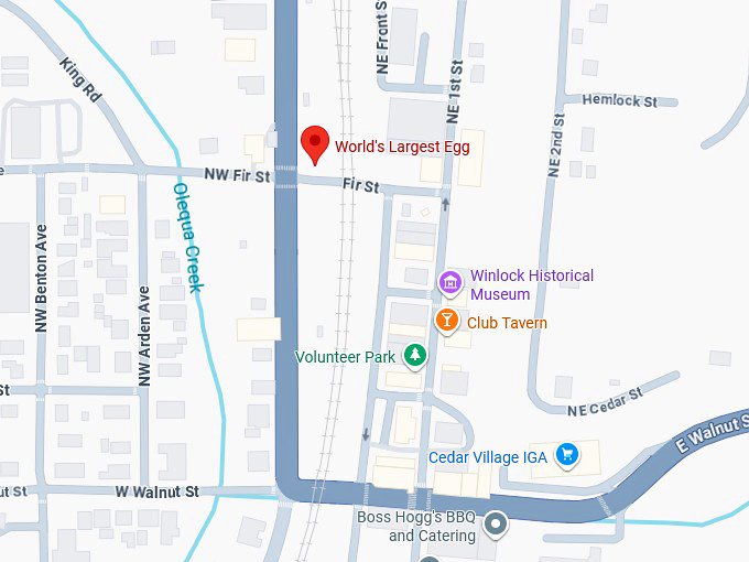 16. world's largest egg map