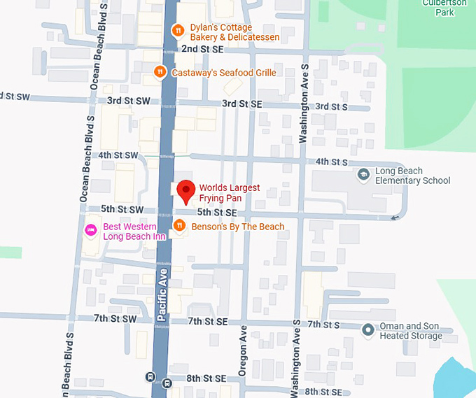 16. worlds largest frying pan map