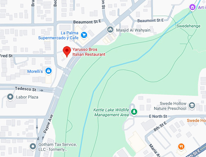 16. yarusso bros italian restaurant map