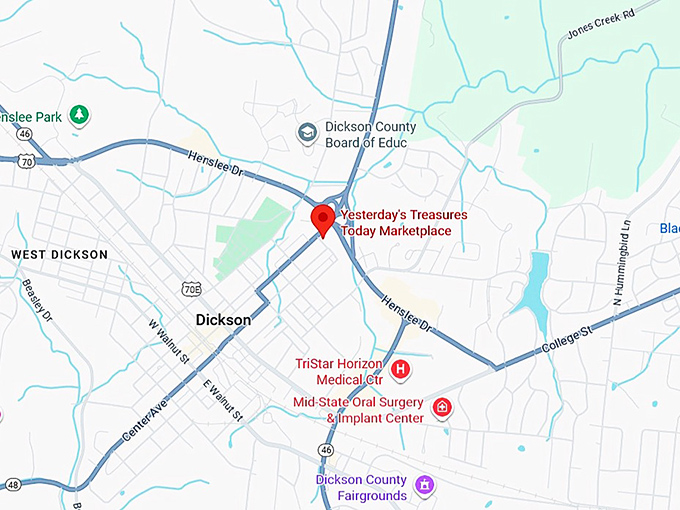 16. yesterday's treasures today marketplace map