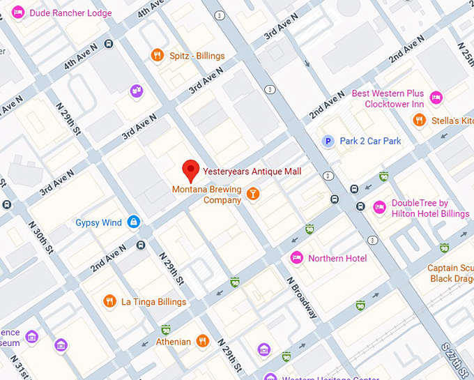 16. yesteryears antique mall map