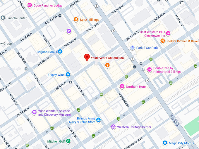 16. yesteryears antique mall map