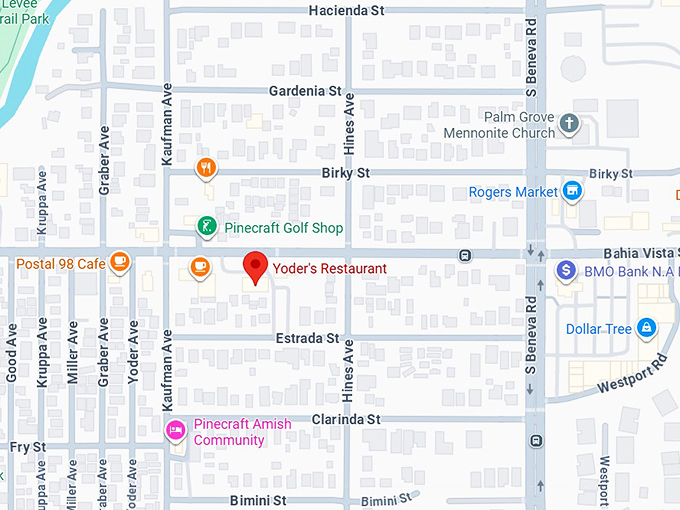 16. yoder's restaurant map