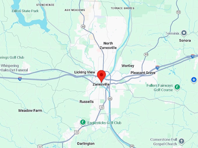 16. zanesville oh map