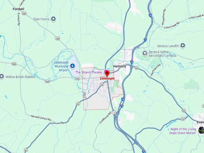 16. zelienople pa map