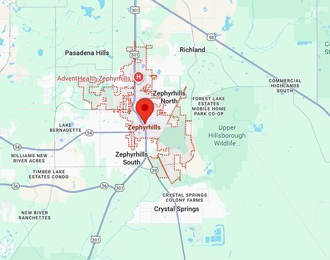 16. zephyrhills map