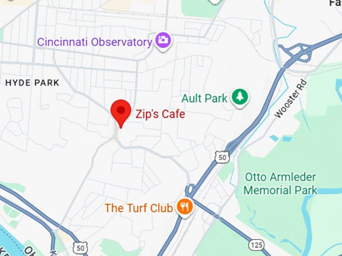 16. zip's cafe map