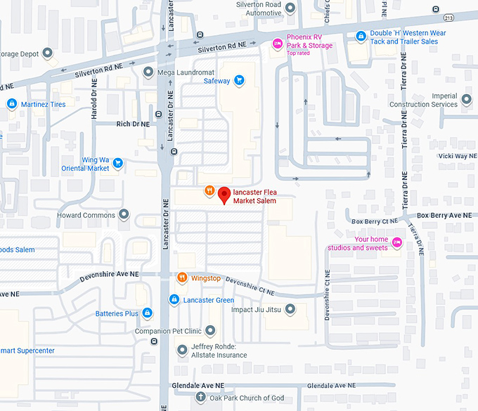 16. lancaster flea market salem map