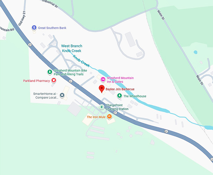 16.baylee jo's barbecue map