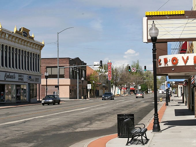 Alamosa's historic downtown stretches invitingly under Colorado's famous blue skies, offering charm without the resort town prices.
