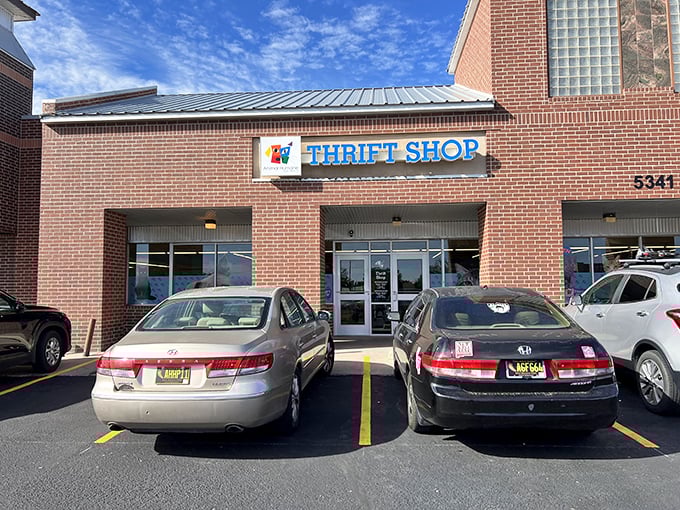 The Animal Humane Thrift Shop storefront beckons with promise – where bargain hunting meets pet-saving goodness!