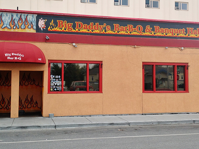 Those flame decorations aren't just for show &ndash; they're a promise of the smoky magic happening inside Big Daddy's walls.