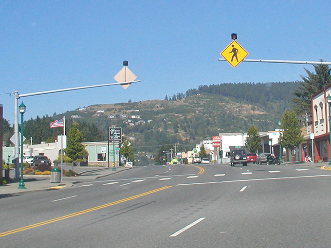 Picture this: Main Street stretches toward forested hills like a scene from "Mayberry R.F.D."