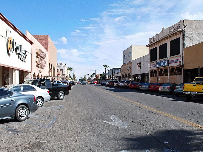 Calexico's bustling main street offers authentic border town shopping with prices that actually make sense.