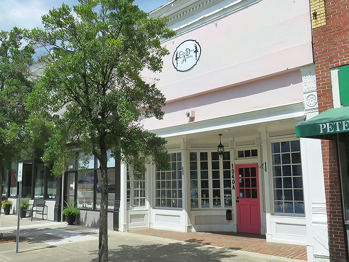 Camden's downtown storefronts whisper stories of simpler times when shopping meant knowing your merchant's name. 