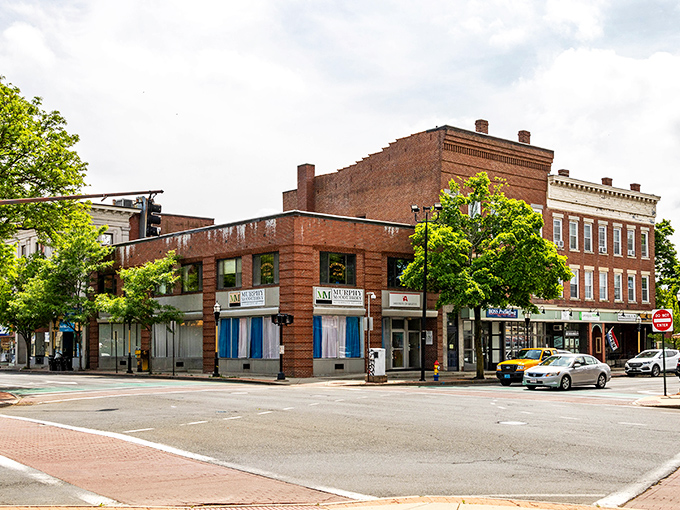 Downtown Chicopee's brick buildings tell stories of yesteryear while keeping today's living costs refreshingly down-to-earth.