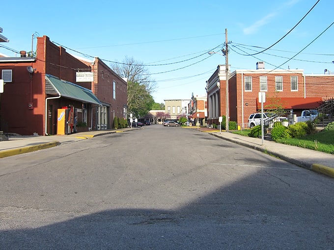 Historic brick buildings line Corydon's main street, where your dollar stretches as far as the Indiana sky.