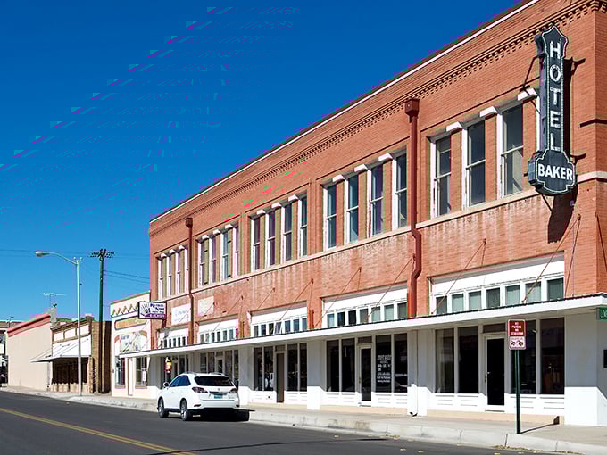 Historic charm meets small-town simplicity in downtown Deming. That old Hotel Baker sign has probably seen more stories than a library full of westerns!