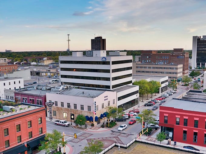 Downtown Fargo's brick-lined streets whisper stories of prairie dreams and modern possibilities.